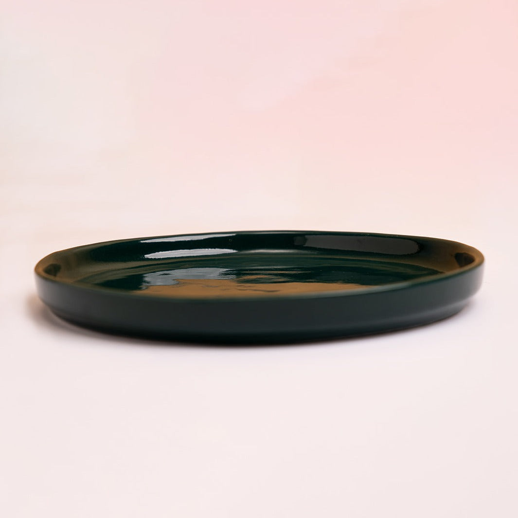 Solid Dark Green Plate – TABLE WARE