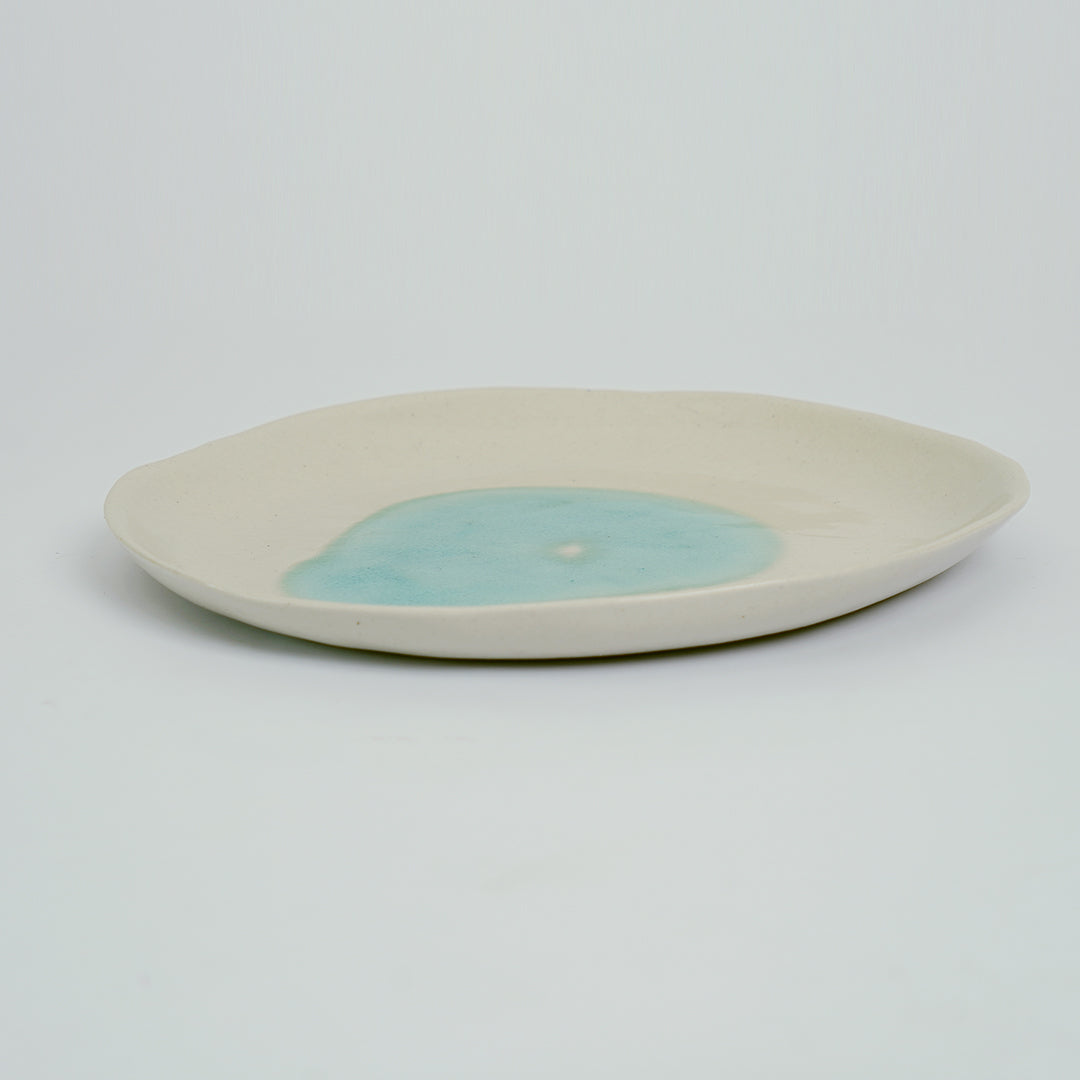 Splash Plates - White & Blue – TABLE WARE