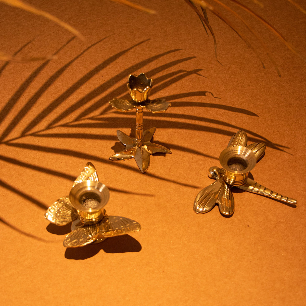 Butterfly and Mistle toe candle stands – TABLE WARE